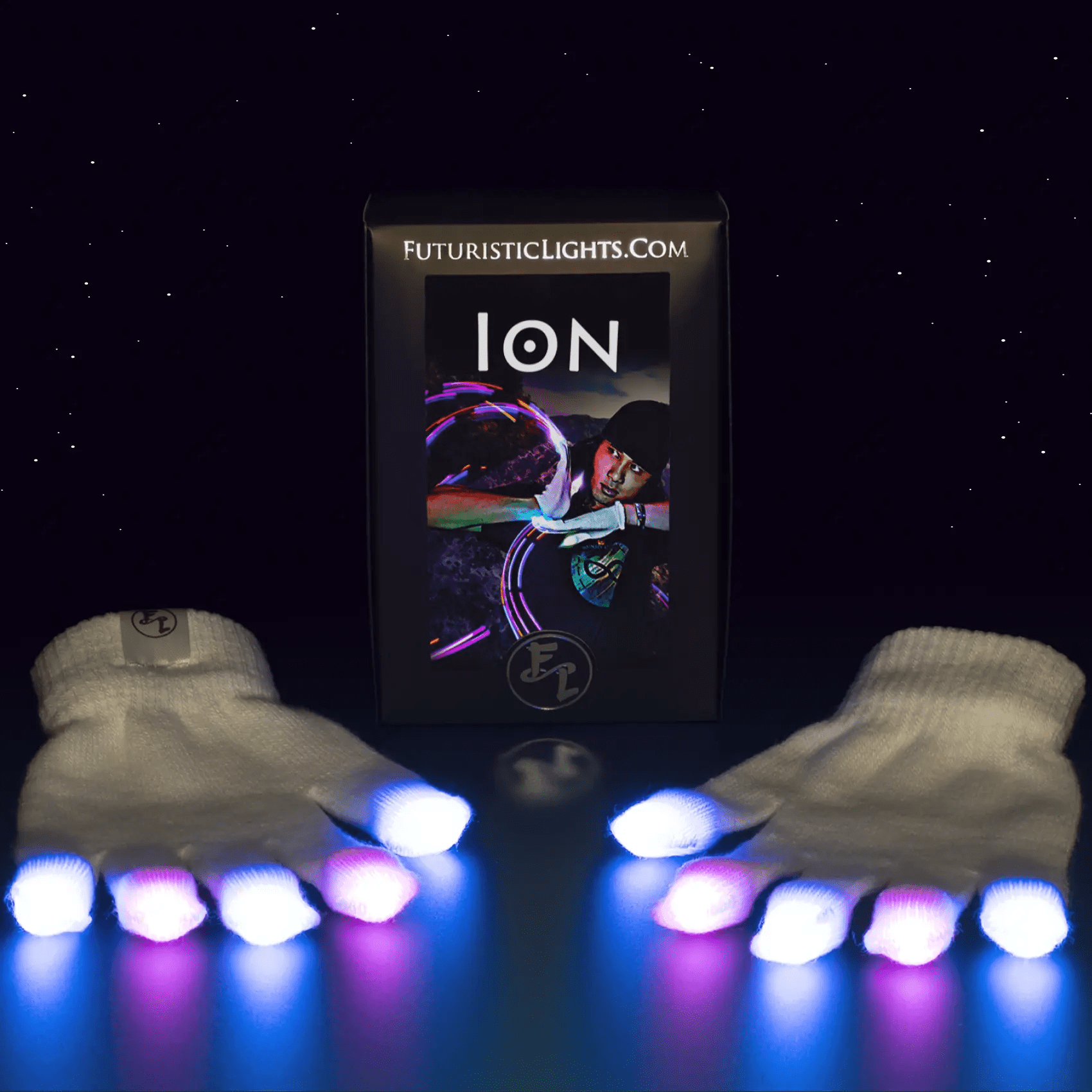 Ion LED Glove Set – Customize & Wirelessly Sync Rave Gloves | Gloving